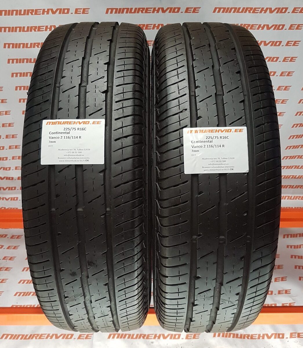 Kasutatud suverehv 225/75R16 Continental Vanco 2 116/114 R